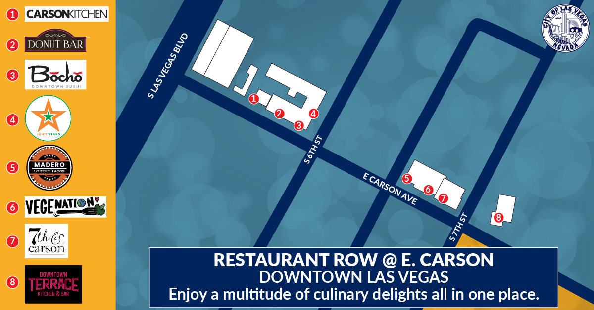 Restaurant Row @ Carson Ave.